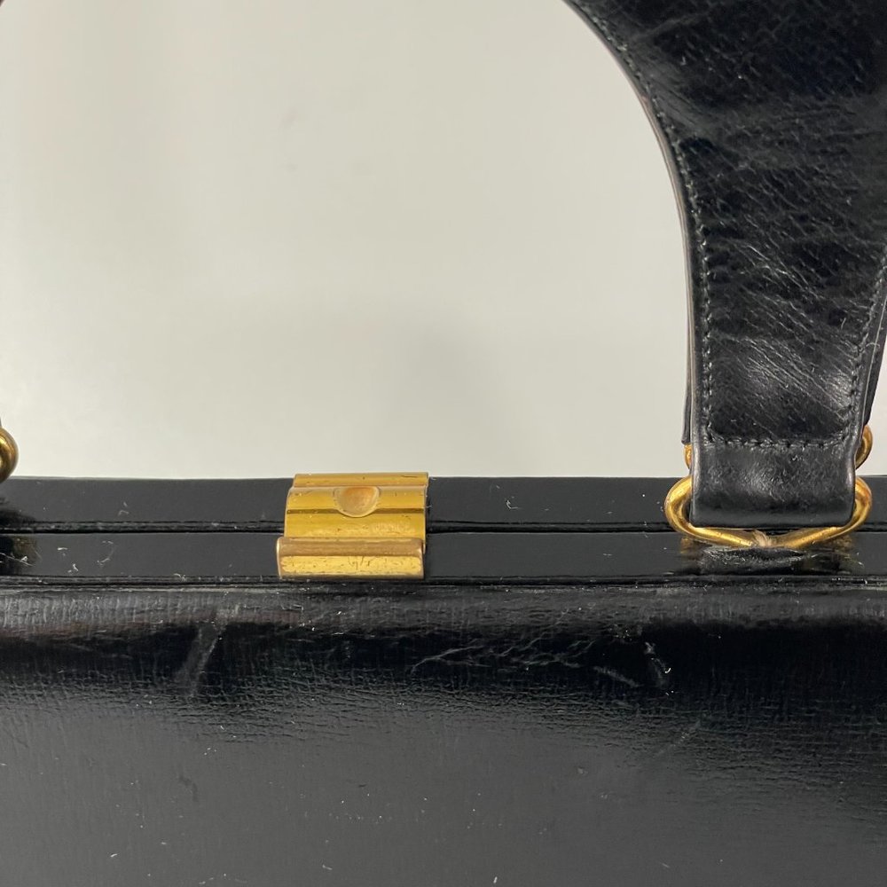 Vintage Susan Gail Original 1950's - 60's Black Leath… - Gem